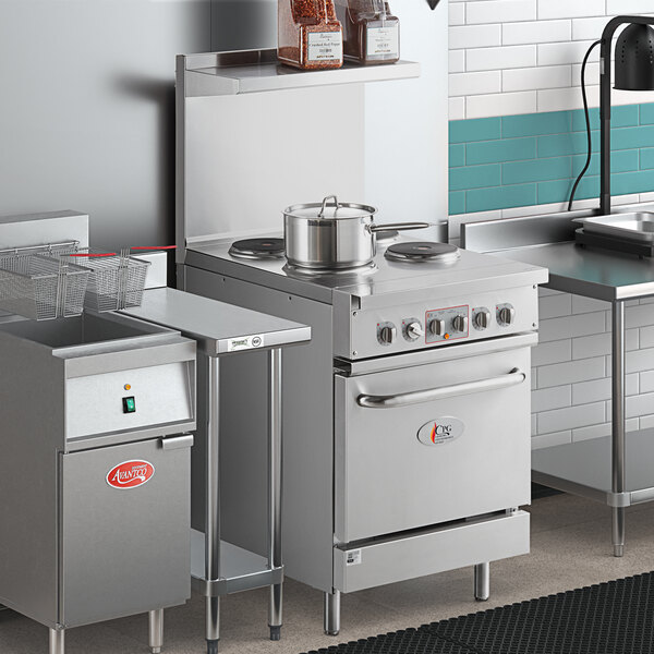 Cooking Performance Group ER24-240-1 24" 4-Burner Electric Range with ...