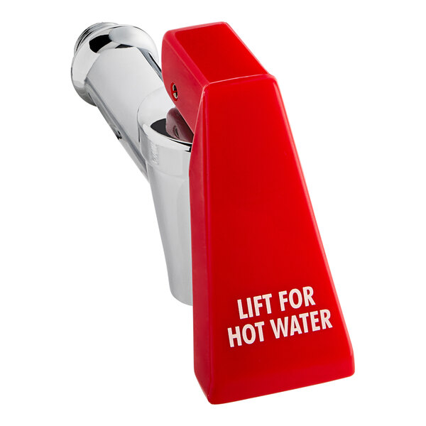 Fetco 1071.00010.00 Hot Water Faucet with Red Handle for Coffee Brewers