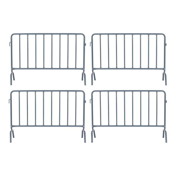 AdirPro 5' Interlocking Steel Barricade ADIPR202-01-4-KIT1 - 4/Pack