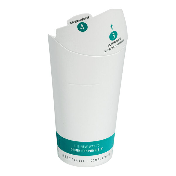 SOFi 8 oz. All-in-One Paper Hot Cup and Lid - 1000/Case