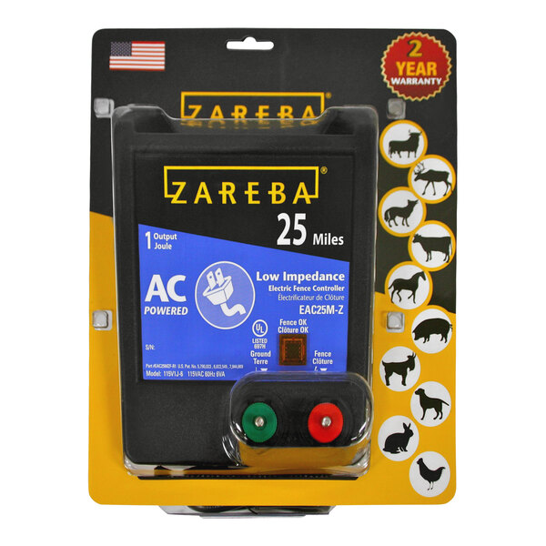 Zareba 25 Mile AC-Powered Low Impedance Electric Fence Charger EAC25M-Z ...