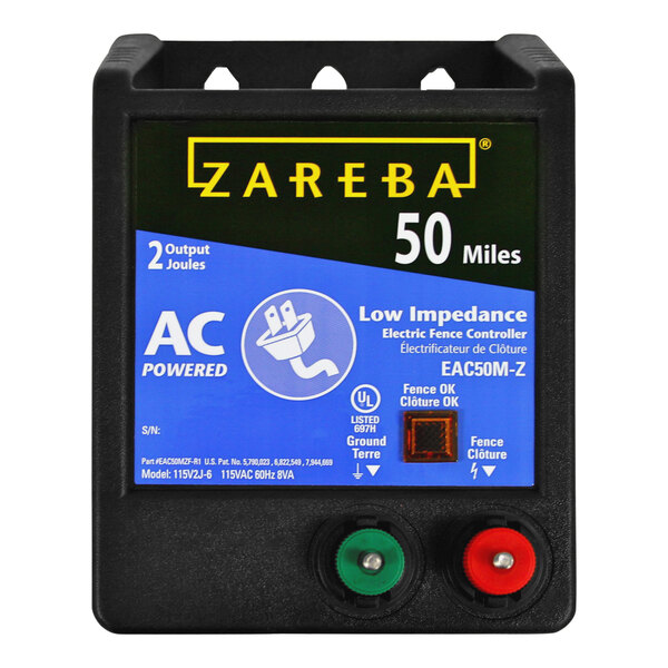 Zareba 50 Mile AC-Powered Low Impedance Electric Fence Charger EAC50M-Z ...