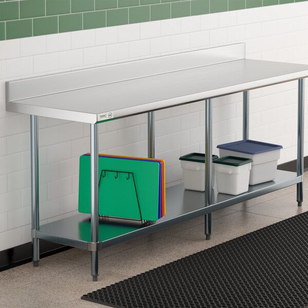 Regency 24" x 84" 18 Gauge 304 Stainless Steel Commercial Work Table ...