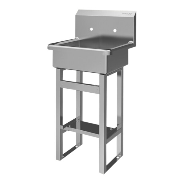 Sani-Lav 7258 20" x 17 1/2" Floor-Mounted Hand Sink with 8" Centers