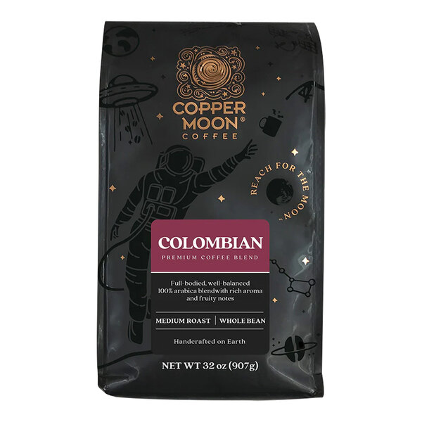 Copper Moon Colombian Blend Whole Bean Coffee 2 lb. - 4/Case