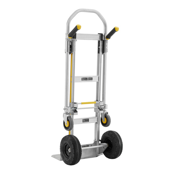 Gorilla 1,000 lb. Convertible Aluminum Hand Truck / Cart with (2) 10 ...