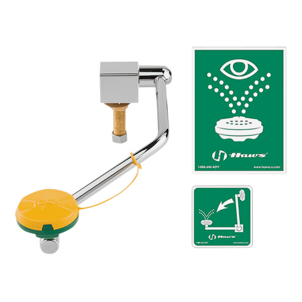 Haws Axion MSR 7610 Pull-Down Deck- or Wall-Mount Eye / Face Wash Station