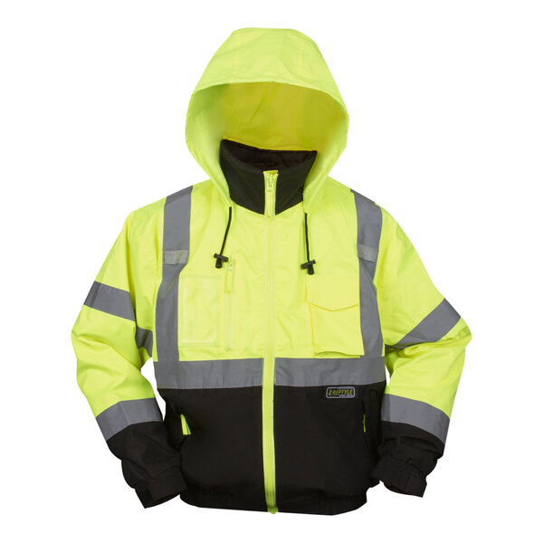 Cordova Reptyle Hi-Vis Lime Type R Class 3 3-in-1 Bomber Jacket with ...