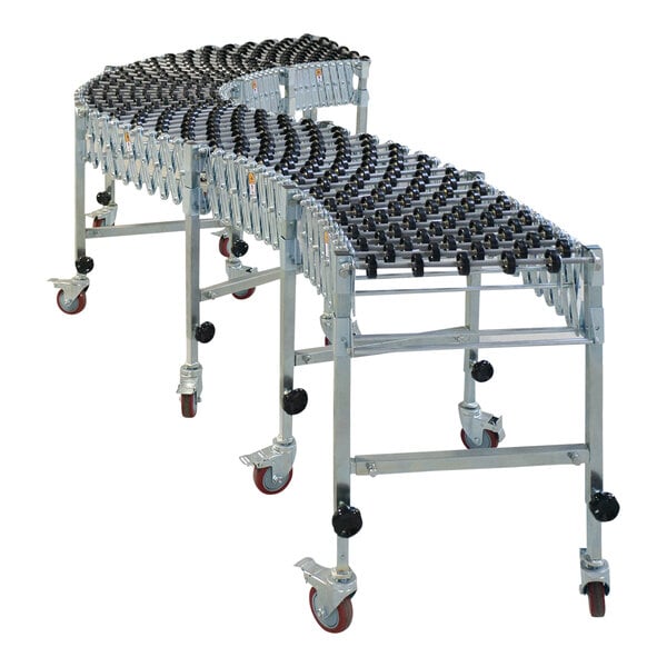 Sealer Sales 14" Wide 5'-20' Expandable Gravity Skate Wheel Conveyor SW ...