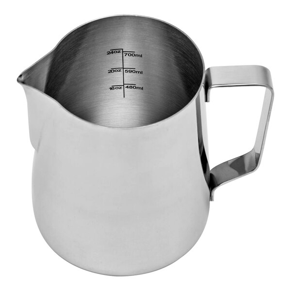 Rhino Coffee Gear Pro 32 oz. Stainless Steel Milk Pitcher RHMJ32OZ