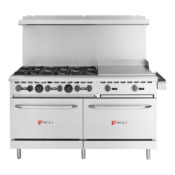Wolf WX60F-6B24GN WX Series Natural Gas 60" Manual Range with 6 Burners ...