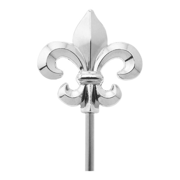 Barfly® 4 3/8" Stainless Steel Cocktail Pick with Fleur de Lis Top ...