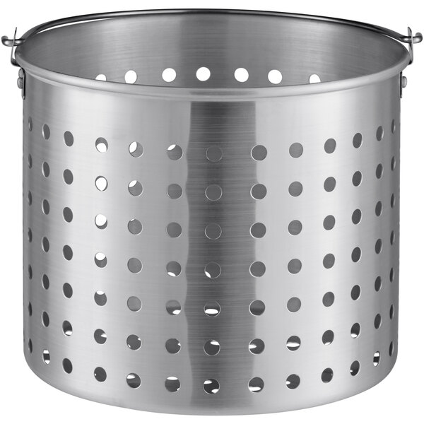 Choice 20 Qt. Aluminum Stock Pot Steamer Basket
