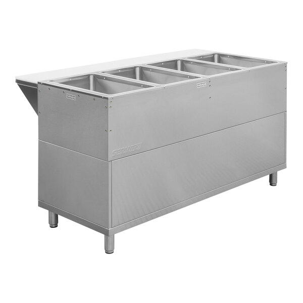 ServIt Four Pan Sealed Well Electric Steam Table with Fully Enclosed ...
