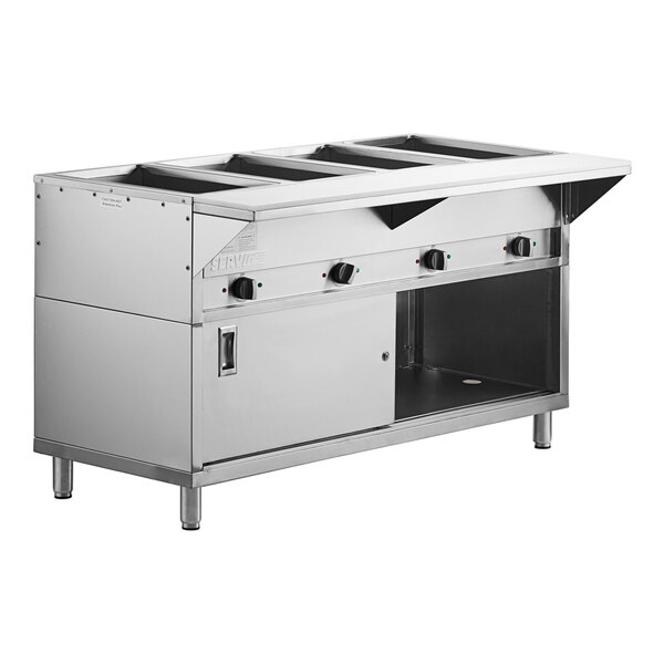 ServIt Four Pan Sealed Well Electric Steam Table with Fully Enclosed ...
