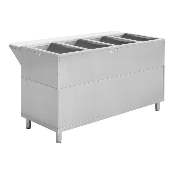 ServIt Four Pan Open Well Electric Steam Table with Fully Enclosed Base ...