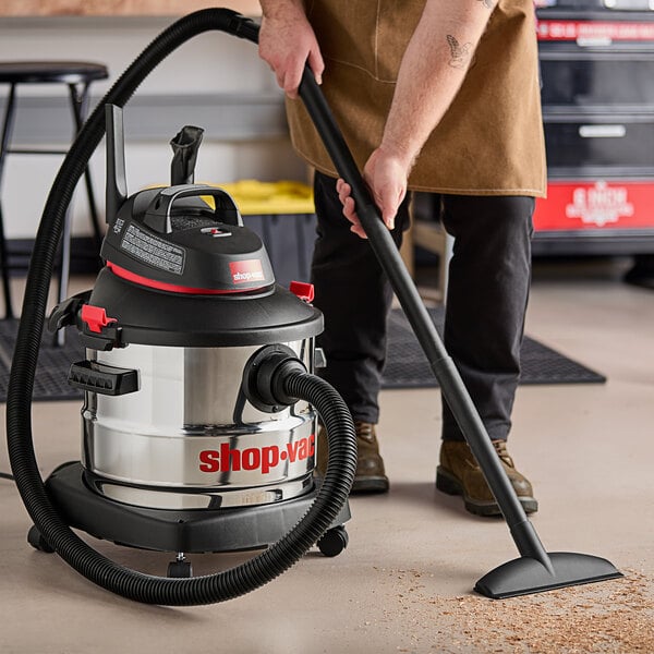 Shop-Vac 5989405 8 Gallon 6 Peak HP Stainless Steel Wet / Dry Vacuum ...
