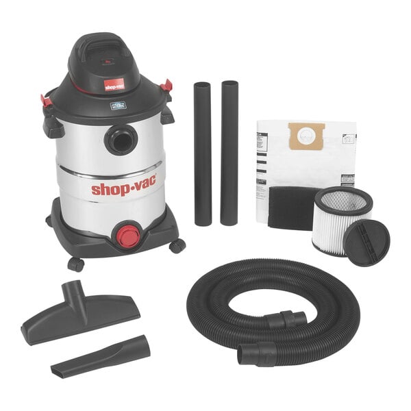 Shop-Vac 5989505 12 Gallon 5 1/2 Peak HP SVX2 Stainless Steel Wet / Dry ...