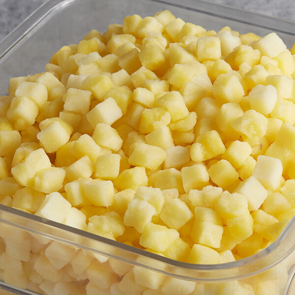 Dole Chef-Ready Cuts IQF Cubed Pineapple 5 lb. - 2/Case