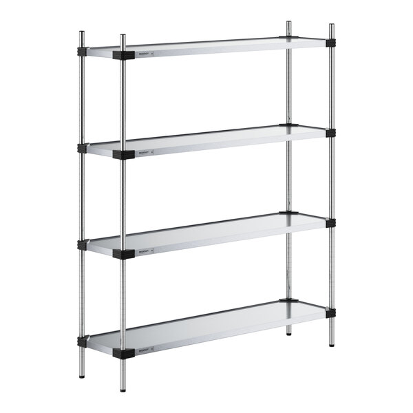 Regency 14" x 54" NSF Solid Galvanized Steel 4-Shelf Kit with 64" Posts