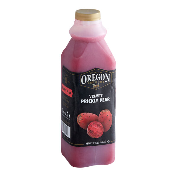 Oregon Fruit In Hand Velvet Prickly Pear Puree 32 fl. oz. - 6/Case