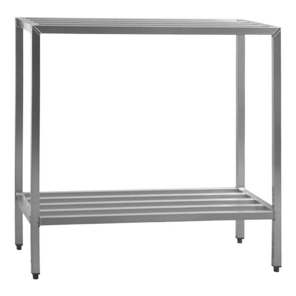 New Age 42" x 24" x 48" 2-Shelf Heavy-Duty Aluminum Shelving Rack 1031