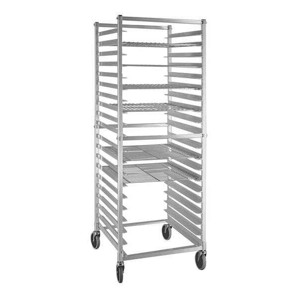 New Age 27 3/4" x 26" x 69" 20 Screen Aluminum Donut Screen Rack for 24 ...