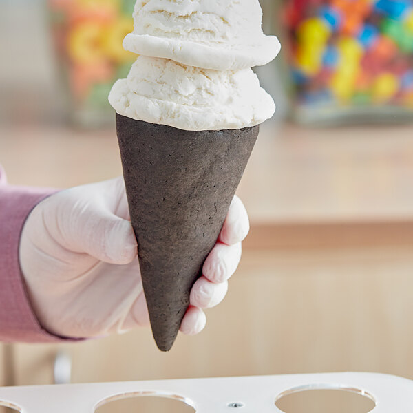 The Cone Guys Chocolate Cookie Ice Cream Cone - 120/Case