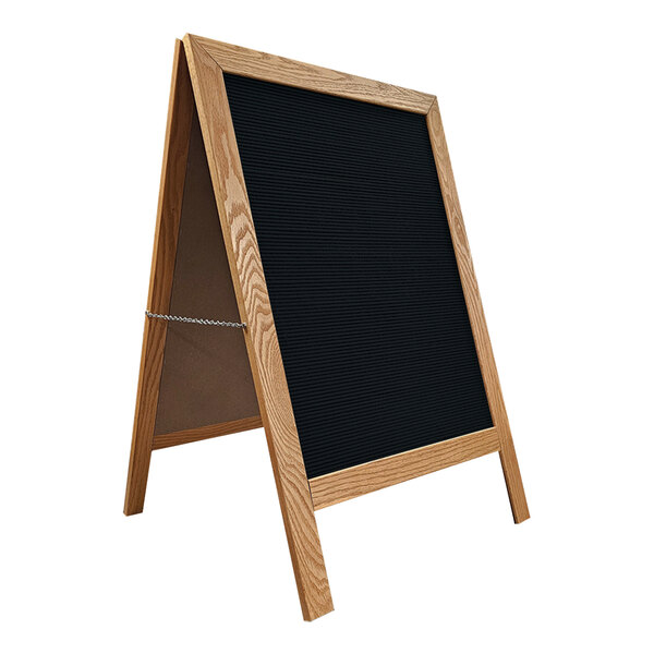 United Visual Products 24" x 30" Black Letterboard A-Frame Sidewalk ...
