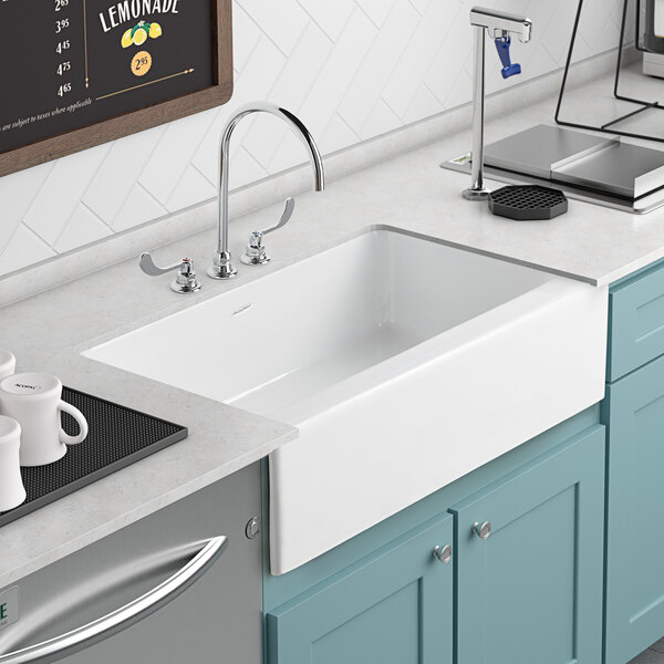 American Standard 77SB33220A.308 Delancey 33" x 22" Cast Iron 4-Hole ...