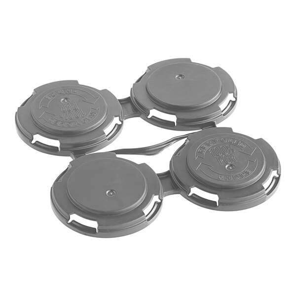 PakTech Dark Gray Plastic 4-Pack Can Carrier - 788/Case