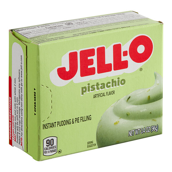 JELL-O Instant Pistachio Pudding & Pie Filling Mix 3.4 oz. - 24/Case