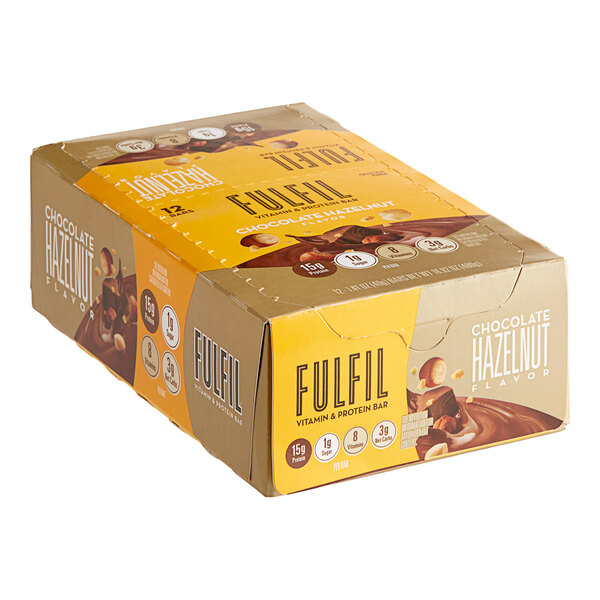 FULFIL Chocolate Hazelnut Vitamin and Protein Bar 1.41 oz. - 12/Box