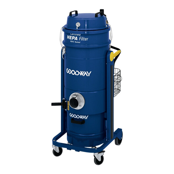 Goodway Technologies 12 Gallon Air-Powered Dry Vacuum with HEPA ...
