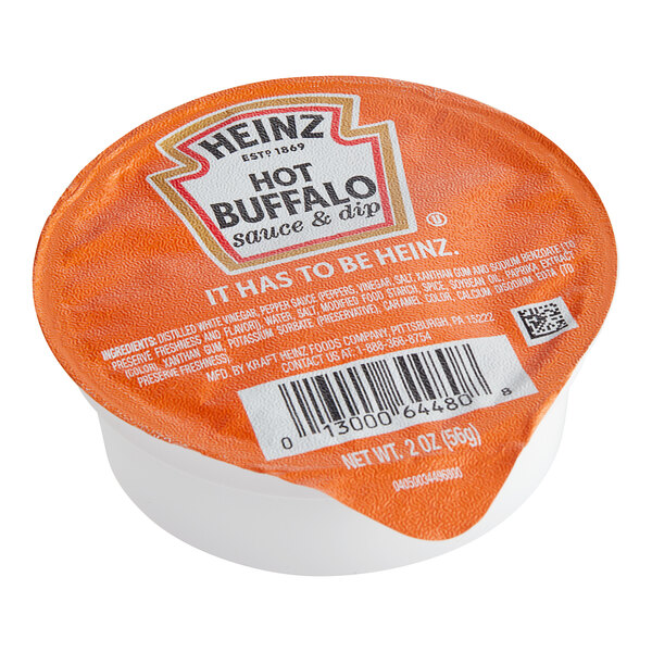 Heinz Hot Buffalo Sauce Portion Cups 2 oz. - 60/Case