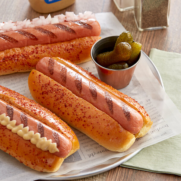 Sabrett 6 3/8" 10/1 Skinless Beef Frank - 240/Case