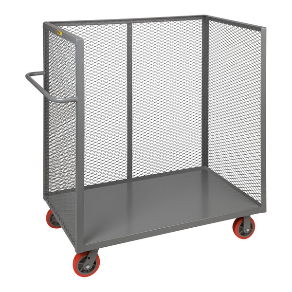 Little Giant 30" x 60" x 58 1/2" 3-Sided Lipped Bulk Truck with Mesh ...