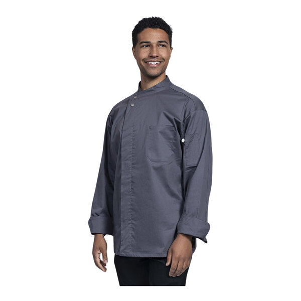 Uncommon Chef Bologna Unisex Customizable Slate Long Sleeve Chef Coat ...