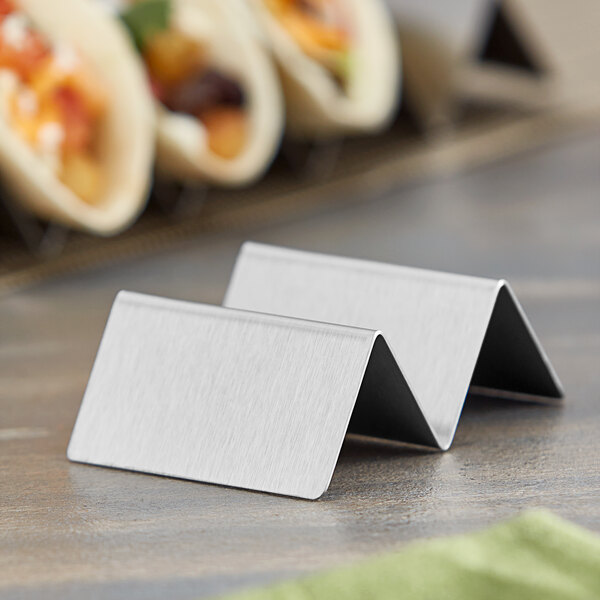 American Metalcraft MTSH1 Mini Taco Holder with One or Two Compartments ...