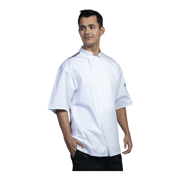 Uncommon Chef Florence Unisex Customizable White Short Sleeve Chef Coat ...