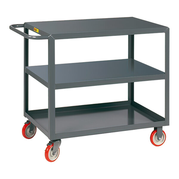 Little Giant 24" x 36" x 35" 3-Shelf Flush Top Welded Steel Service ...