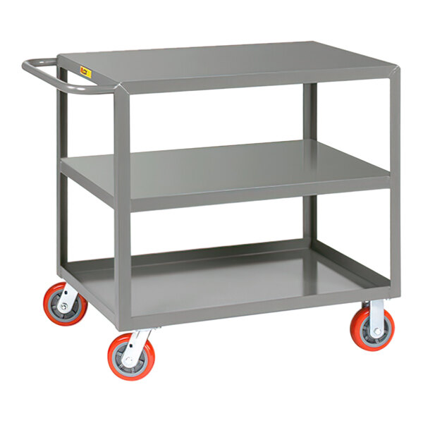 Little Giant 30" x 60" x 36 1/2" 3-Shelf Flush Top Welded Steel Service ...