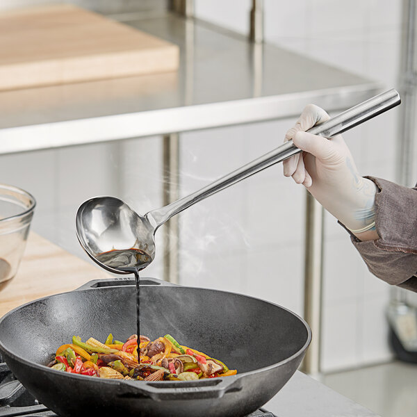 Town 6 oz. Small Stainless Steel Wok Ladle 34976