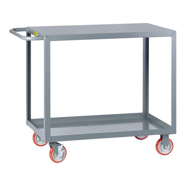 Little Giant 24" x 36" x 35" 2-Shelf Flush Top Welded Steel Service ...
