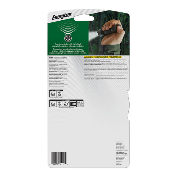 Energizer TAC-R 700 Rechargeable Tactical Metal Flashlight ENPMTRL8HD