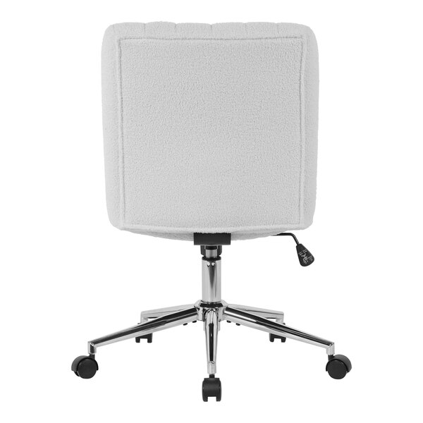 Boss Modern Cream Boucle Mid-Back Task Chair