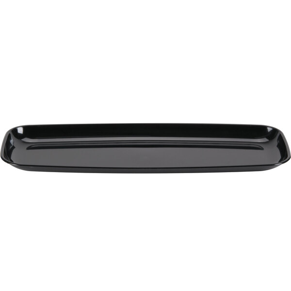 Sabert Mozaik 17 1/2" x 6 1/2" Black Plastic Platter / Catering Tray ...