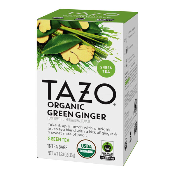 Tazo Organic Green Ginger Tea Bags - 16/Box