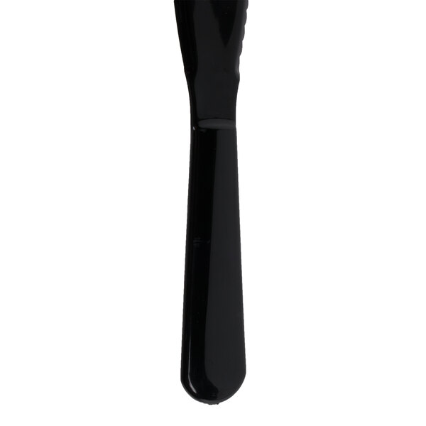 Sabert 7 1/2" Black Disposable Plastic Spreader - 72/Case