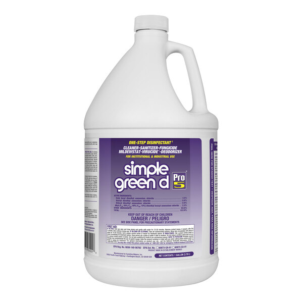 Simple Green D Pro 5 3410000430501 1 Gallon Concentrated Disinfectant ...